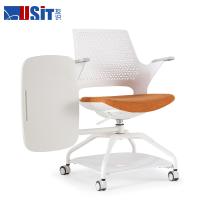China School Lift Training Ergonomic Folding Office Chair With Writing Pad for sale