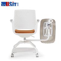 China School Lift Training Ergonomic Folding Office Chair With Writing Pad for sale