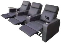 China 700mm Automatic Modern Recliner Chair Theatre Cinema Room Sofa Electric Power Recliner with Motorized Headrest for sale