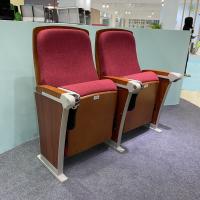 China Steel Frame School Concert Hall Chair Auditorium Seats with Tablet 580mm Center for sale