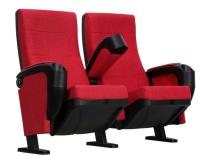 China CA117 Fire Retardant Cinema Theater Seats with Cupholder Armrest 150mm Seat Cushion for sale