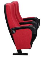 China CA117 Fire Retardant Cinema Theater Seats with Cupholder Armrest 150mm Seat Cushion for sale