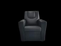 China Customized Kids Movie Chair Recliner Back Cinema Sofa 580mm Center PU Leather 5 Year Warranty for sale