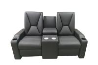 China Modern Electric Recliner Theater Seating with Power Push Button USB Charging Dock 34kg/m3 Foam for sale
