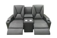 China Modern Electric Recliner Theater Seating with Power Push Button USB Charging Dock 34kg/m3 Foam for sale