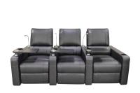 China Electric Power Recliner Lounger Chair Faux Leather Upholstery with Extended Reading Light 110V for sale