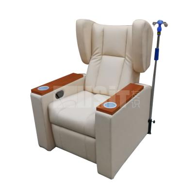 China Electric Medical Infusion Chair Recliner with Saline IV Stand 850mm Width for sale