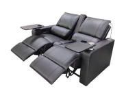 China 3 Seats Motorized Power Recliner Sofa with USB Charging and LED Light for Living Room Theater for sale