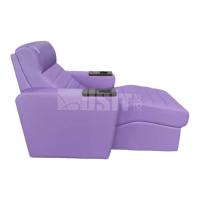 China Purple Home Theater Seating PU Leather Living Room Couch Sofa for sale