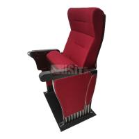 China USIT Church Seat Armrest Folding Seating Luxury Theater Chair 580mm Center Dark Red for sale