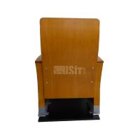 China Green Fabric Auditorium Theater Seating Upholstered Hotel Banquet Church Chair 580mm Center for sale