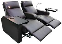 China Leather Cinema Theater Sofa USB Modern Recliner Chair for sale