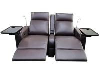China Leather Cinema Theater Sofa USB Modern Recliner Chair for sale