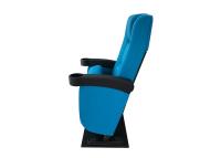 China Commercial Theater Seating 100% Polyester Auditorium Chair Steel Leg 1.5mm for sale