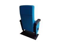 China Commercial Theater Seating 100% Polyester Auditorium Chair Steel Leg 1.5mm for sale