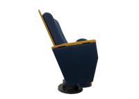 China 545mm Retractable Auditorium Seating Padded Lecture Chairs with Fabric Covered Church Seat for sale