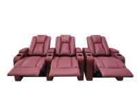 China Manual VIP Home Theatre Recliner Sofa Set with High-Density Foam 34kg/m3 for sale