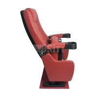 China 580mm Center Cinema Seating Home Theater Chairs Counterweight System Leather for sale