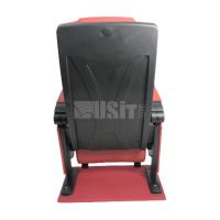 China 580mm Center Cinema Seating Home Theater Chairs Counterweight System Leather for sale