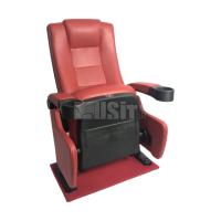 China 580mm Center Cinema Seating Home Theater Chairs Counterweight System Leather for sale
