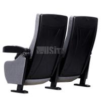 China Commercial Cinema Seating Folding Theater Seats Fabric 580mm Center Distance for sale