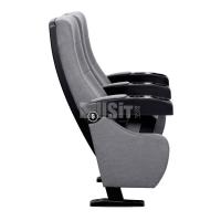 China Commercial Cinema Seating Folding Theater Seats Fabric 580mm Center Distance for sale