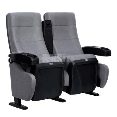 China Commercial Cinema Seating Folding Theater Seats Fabric 580mm Center Distance for sale