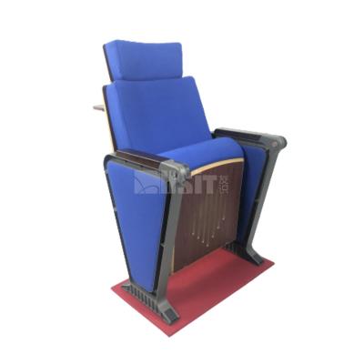 China Hall Theater Seats Church Auditorium Chair with Writing Pad 580mm Center for sale
