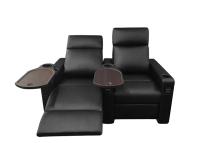 China Electric Recliner Love Seat Cinema Chair with Blue LED Cupholder Light 85cm for sale