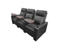 China Electric Recliner Love Seat Cinema Chair with Blue LED Cupholder Light 85cm for sale