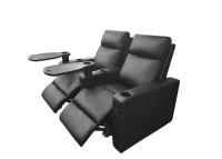 China Electric Recliner Love Seat Cinema Chair with Blue LED Cupholder Light 85cm for sale