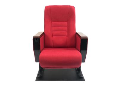 China Fixed Seating Church Auditorium Conference Hall Chairs 100% Polyester Fabric for sale