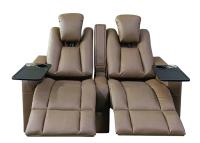 China USIT Luxury Electric Reclining 2 Seat Cinema Theater Sofa with Cup Holder 670mm for sale