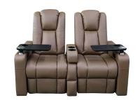 China USIT Luxury Electric Reclining 2 Seat Cinema Theater Sofa with Cup Holder 670mm for sale