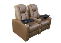 China USIT Luxury Electric Reclining 2 Seat Cinema Theater Sofa with Cup Holder 670mm for sale