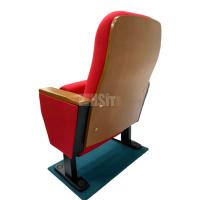 China Contemporary Auditorium Theater Seating Stackable Padded Folding Prayer Chair 560mm Center for sale