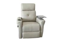 China Nursing Home Modern Recliner Chair PU Leather Lay Flat Sleeper 108cm for sale