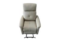 China Nursing Home Modern Recliner Chair PU Leather Lay Flat Sleeper 108cm for sale