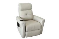 China Nursing Home Modern Recliner Chair PU Leather Lay Flat Sleeper 108cm for sale