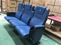 China Cinema Hall Theater Seating with Metal Frame Foam and Wood 55kg Density for sale
