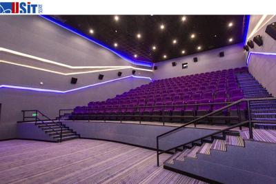 China Plastic Armrest Movie Theater Chair Cinema Room Furniture with Steel Frame for sale