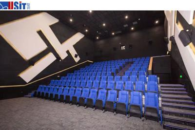 China Commercial Cinema Theater Seating 580mm Center Distance Steel Frame Movie Seat for sale