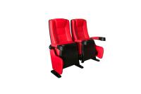 China CA117 Folding Cinema Armchair Commercial Theater Room Chairs with Steel Frame 55kg Foam for sale