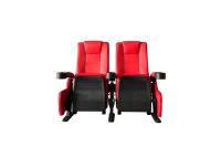China CA117 Folding Cinema Armchair Commercial Theater Room Chairs with Steel Frame 55kg Foam for sale