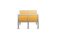 China SGS Electrostatic Powder Coating College Student Chairs School Education Furniture 500mm Seat Height for sale