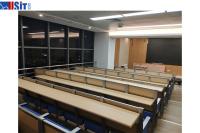 China Aluminum Alloy University Lecture Hall Seat Fixed Chair and Desk with Fireproof Board 16000sqm Factory for sale