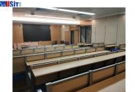 China Aluminum Alloy University Lecture Hall Seat Fixed Chair and Desk with Fireproof Board 16000sqm Factory for sale