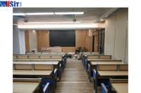 China Aluminum Alloy University Lecture Hall Seat Fixed Chair and Desk with Fireproof Board 16000sqm Factory for sale