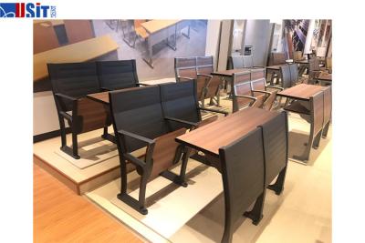China Steel Backrest Lecture Hall Chair with Folded Desk 20000 Seats Monthly Output for sale