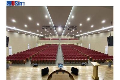 China Moisture Proof Plywood Density Auditorium Chair Church Public Seating 560x815mm for sale
